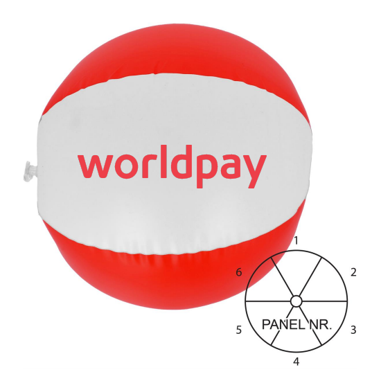 PLAYTIME Inflatable beach ball – Worldpay Swag